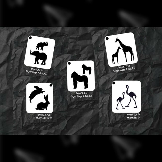 Zoo Animals Face Painting Stencil - Etsy