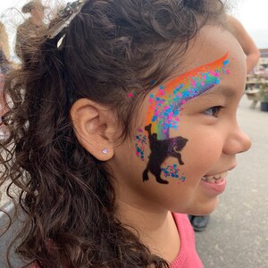 Rodeo Rider Face Painting Stencil - Etsy