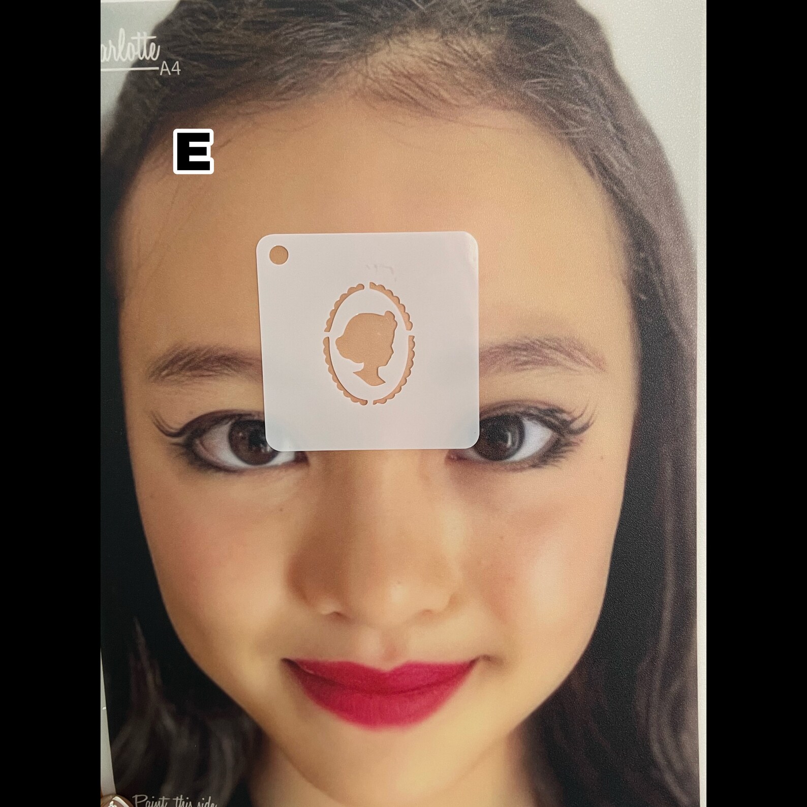 Princess Gem Face Painting Stencil - Etsy