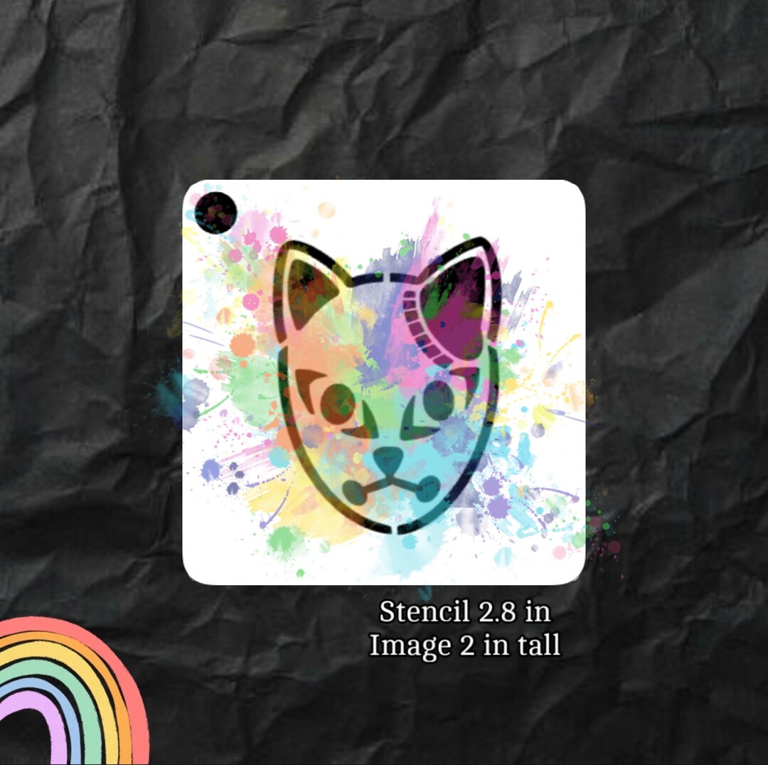 Fox K Face Painting Stencil - Etsy