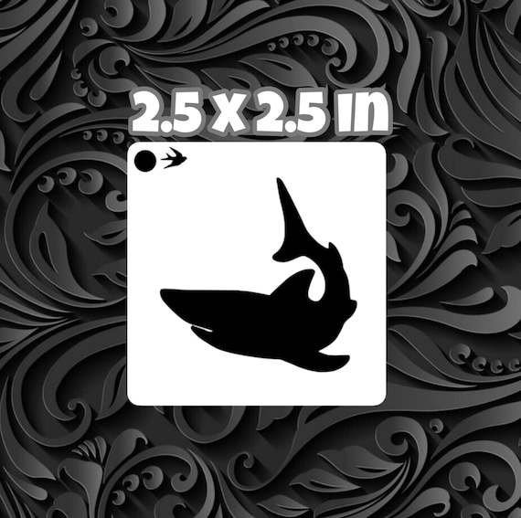Shark Face Painting Stencil - Etsy