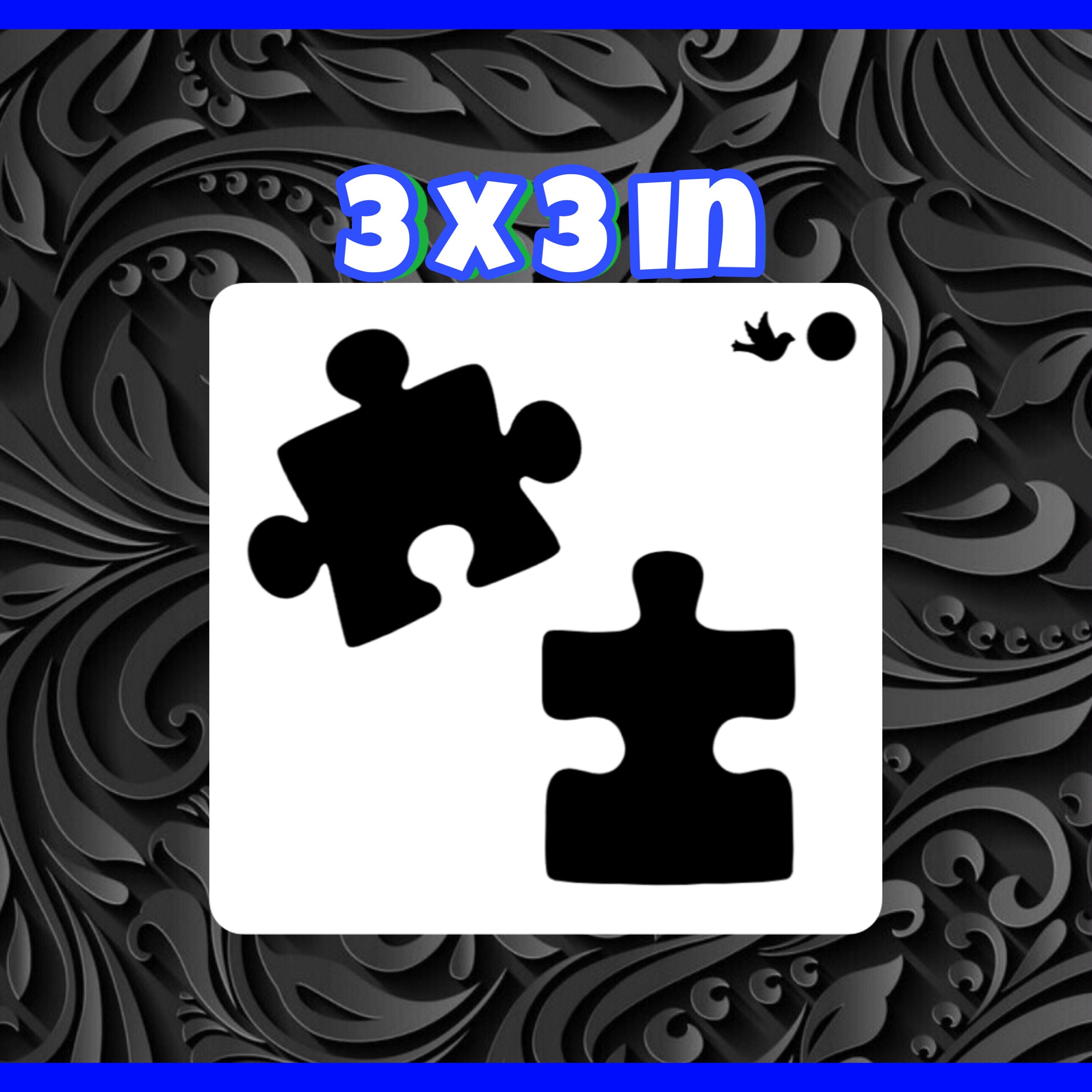 Puzzle Face Painting Stencil | Etsy