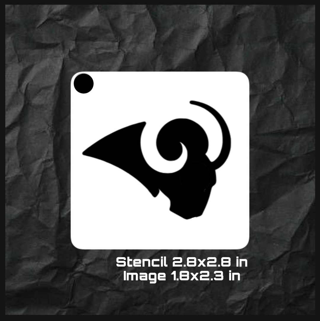 Ram Face Painting Stencil - Etsy