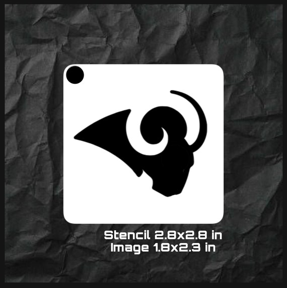 Ram Face Painting Stencil | Etsy