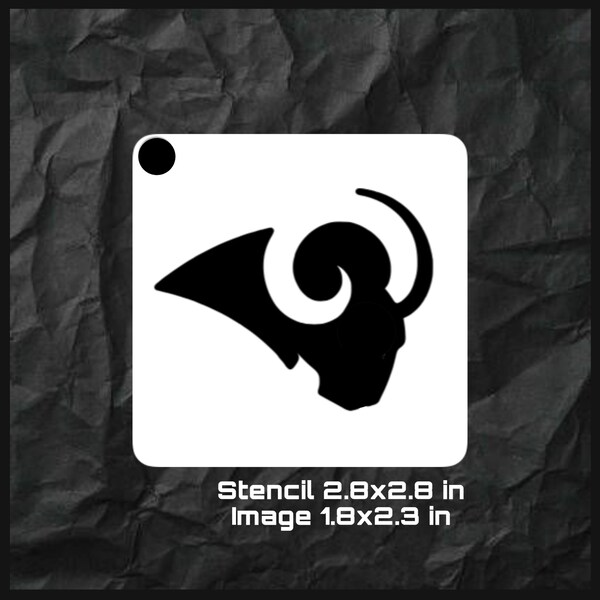 Ram Stencil - Etsy