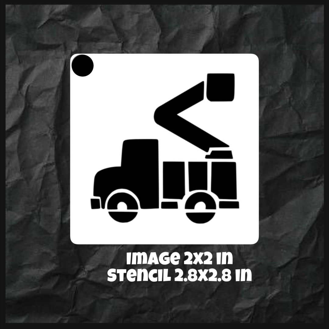 Work Truck Face Painting Stencil - Etsy