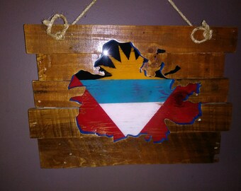 Custom Cuban Country and Flag Pallet Wood Sign Country Shaped Signs - Etsy