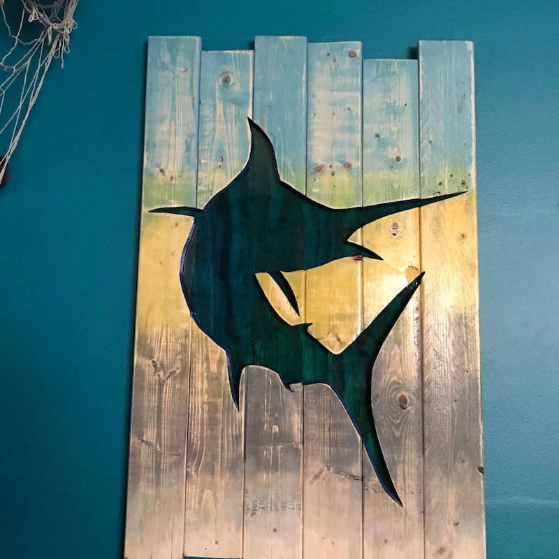 Wooden Marlin - Etsy