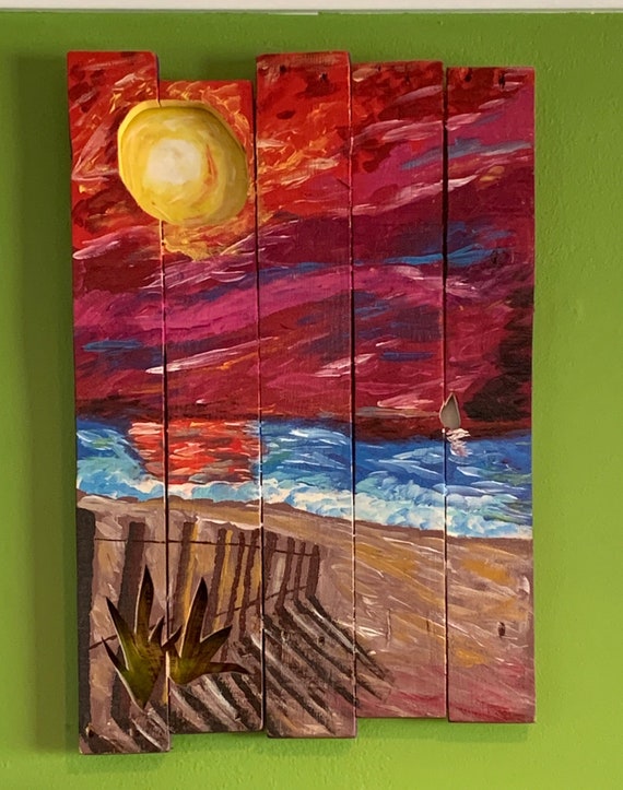 Recycled Wood Pallet Art