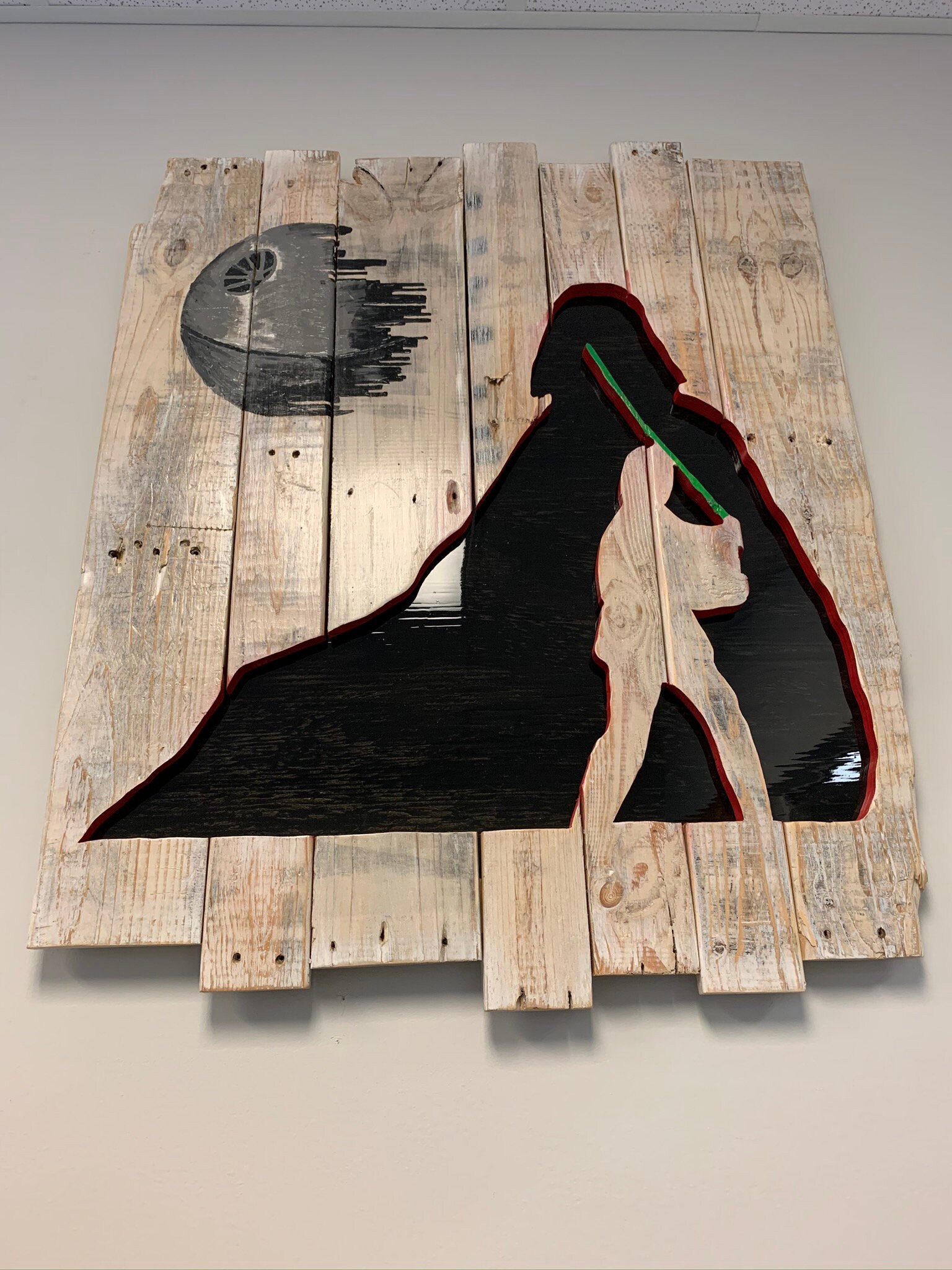 Luke Skywalker Darth Vader Father Son Sign Recycled Wood Sign - Etsy