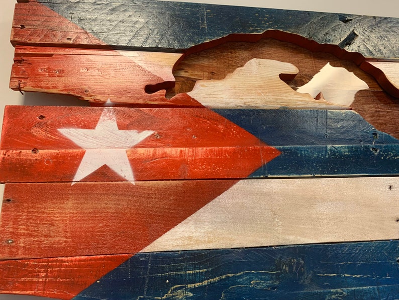 Custom Cuban Country and Flag Pallet Wood Sign Country Shaped Signs - Etsy