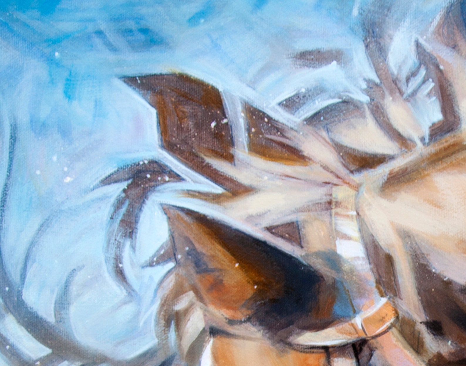 Giclée Print "pony Express" - From an Original 16" X 20" Oil & Acrylic ...