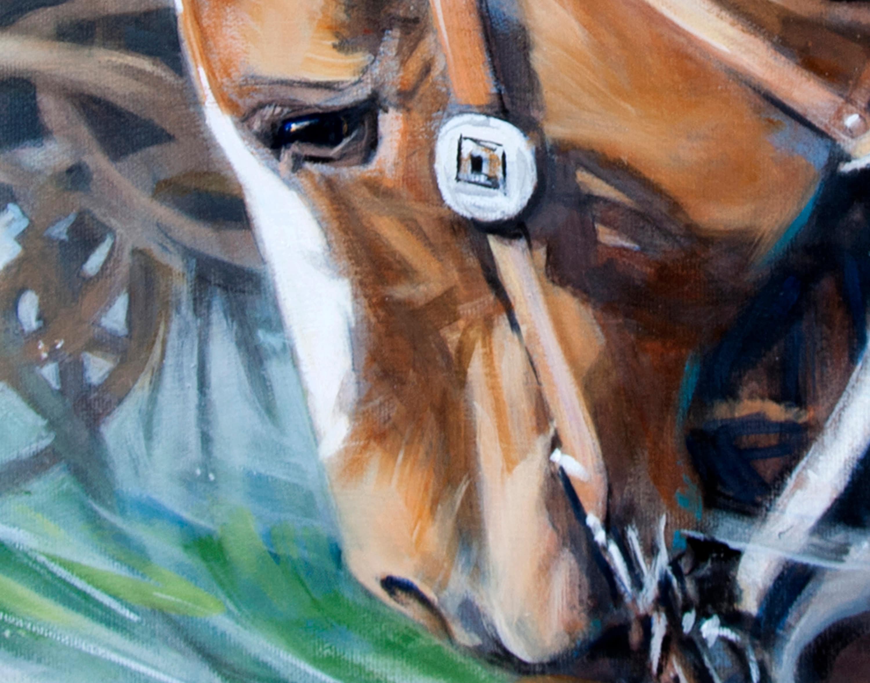 Giclée Print "pony Express" - From an Original 16" X 20" Oil & Acrylic ...