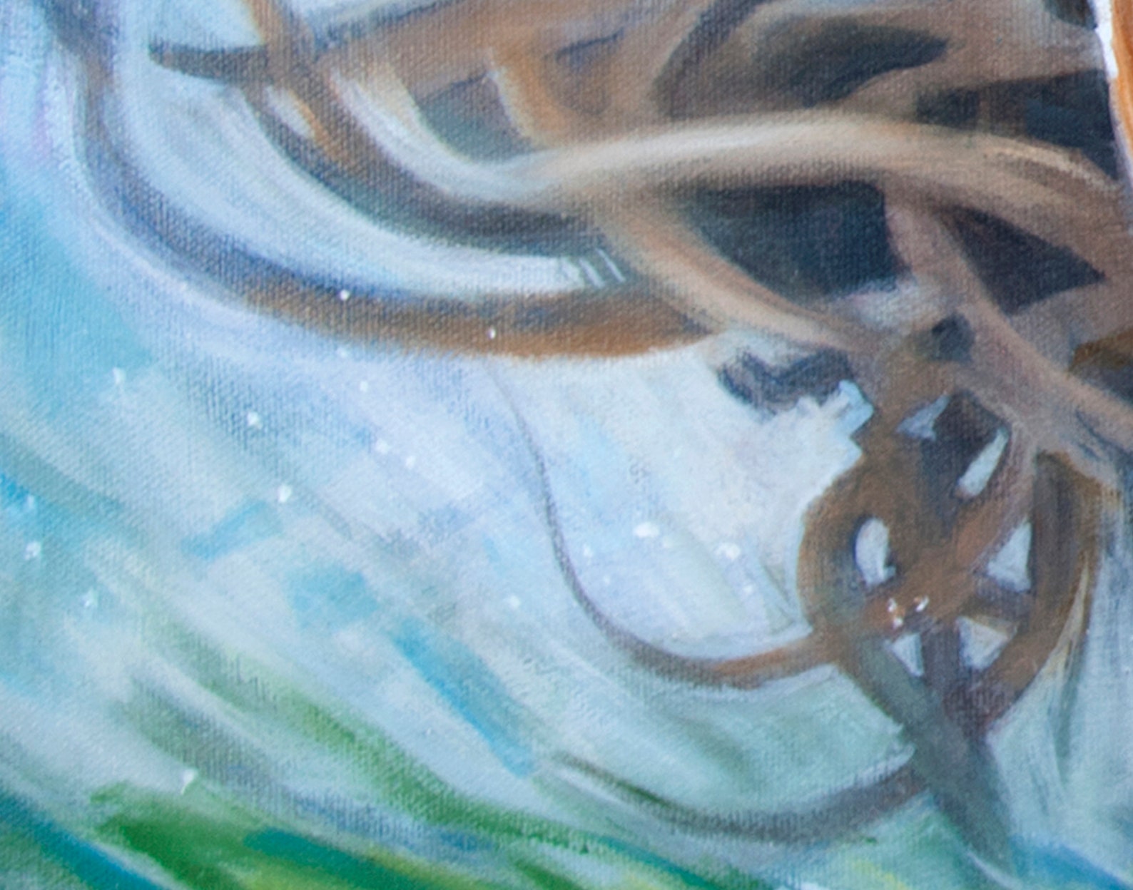 Giclée Print "pony Express" - From an Original 16" X 20" Oil & Acrylic ...