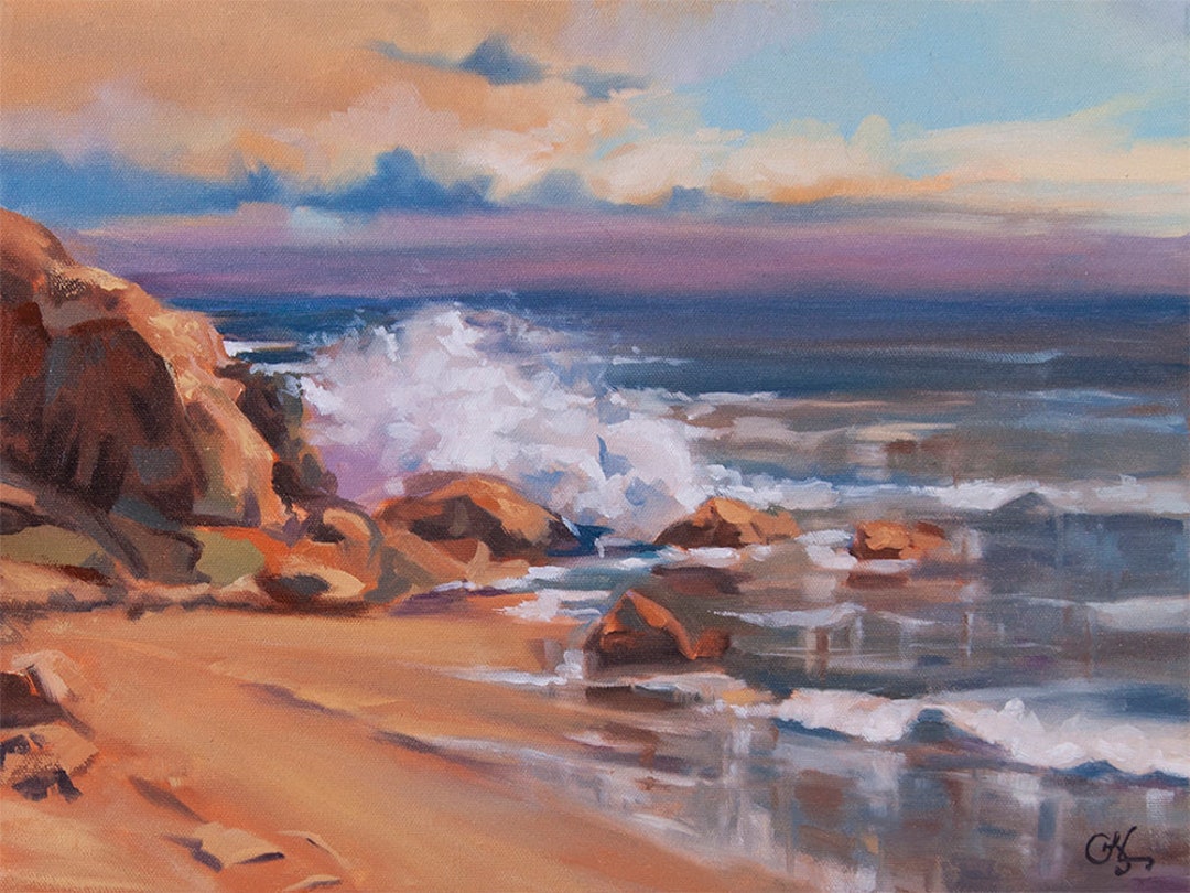 Giclée Print "zuma Beach" - From an Original 12" X 16" Oil Painting ...