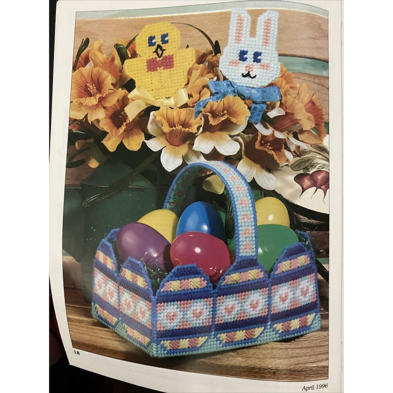 Plastic Canvas Crafts Magazine April 1996, 16 Projects St. Patrick's ...