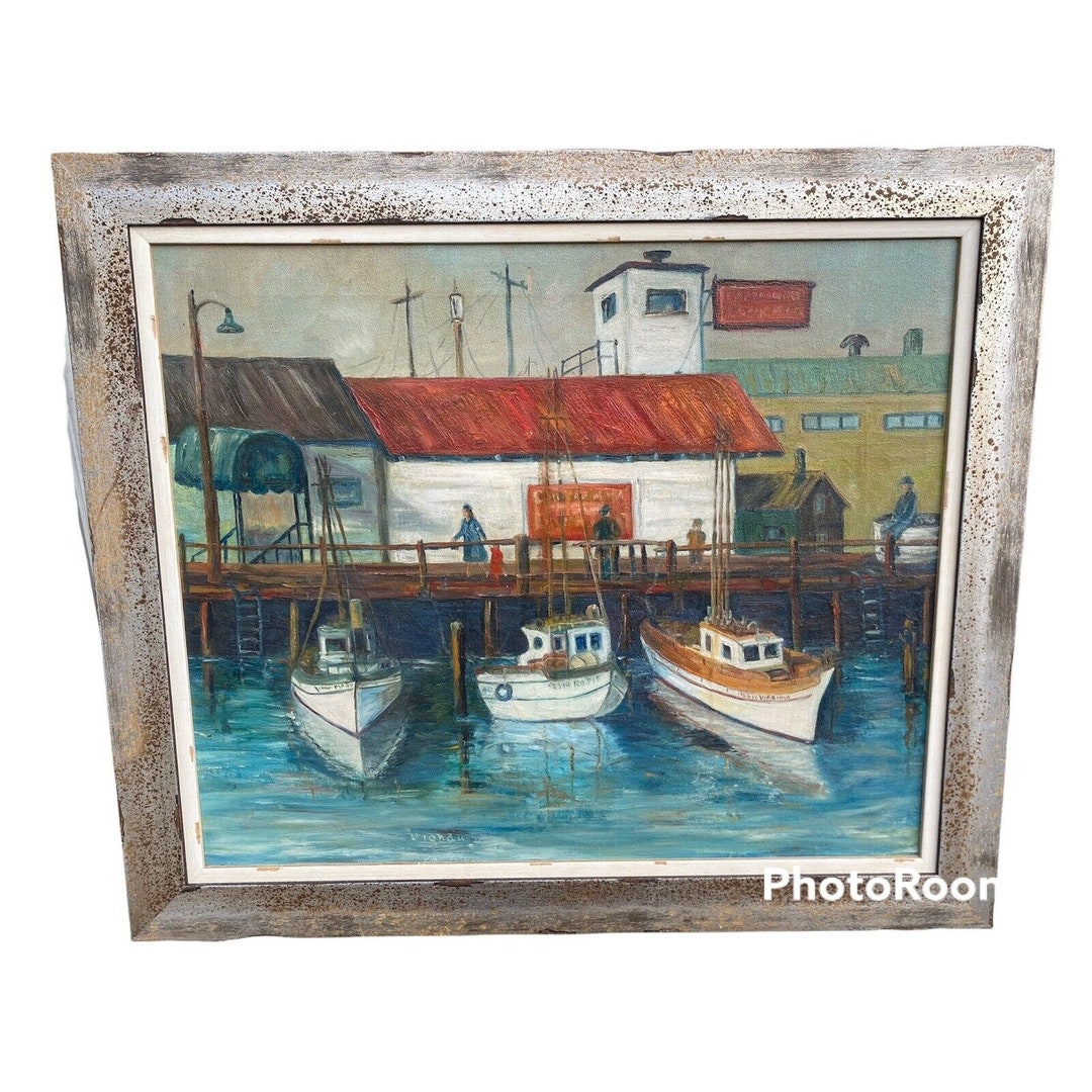 Framed Original Oil Painting Ruth Vignau, Artist, Signed, San Francisco ...