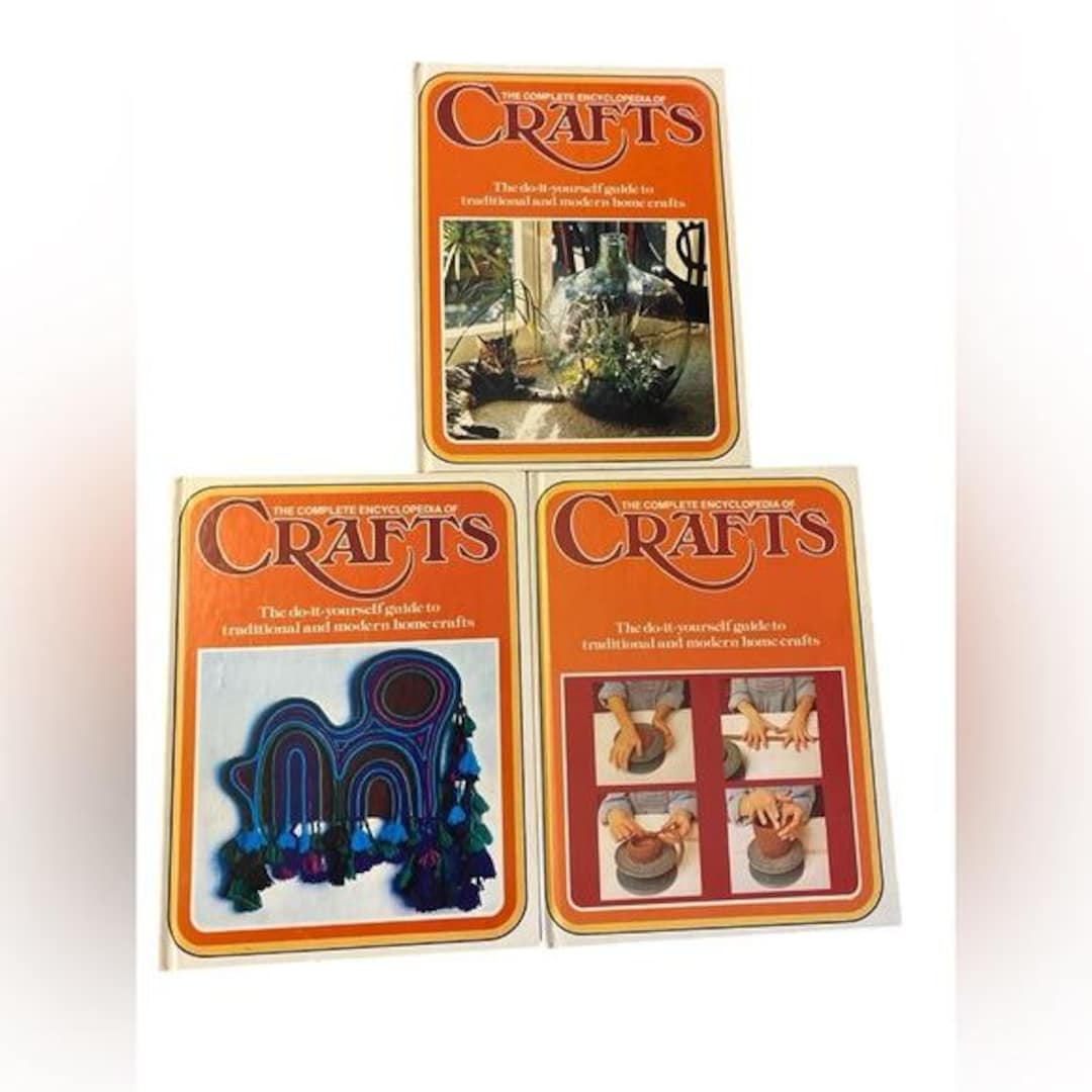 Vintage 1970s the Complete Encyclopedia of Crafts Vols. 8, 9, 15 - Etsy