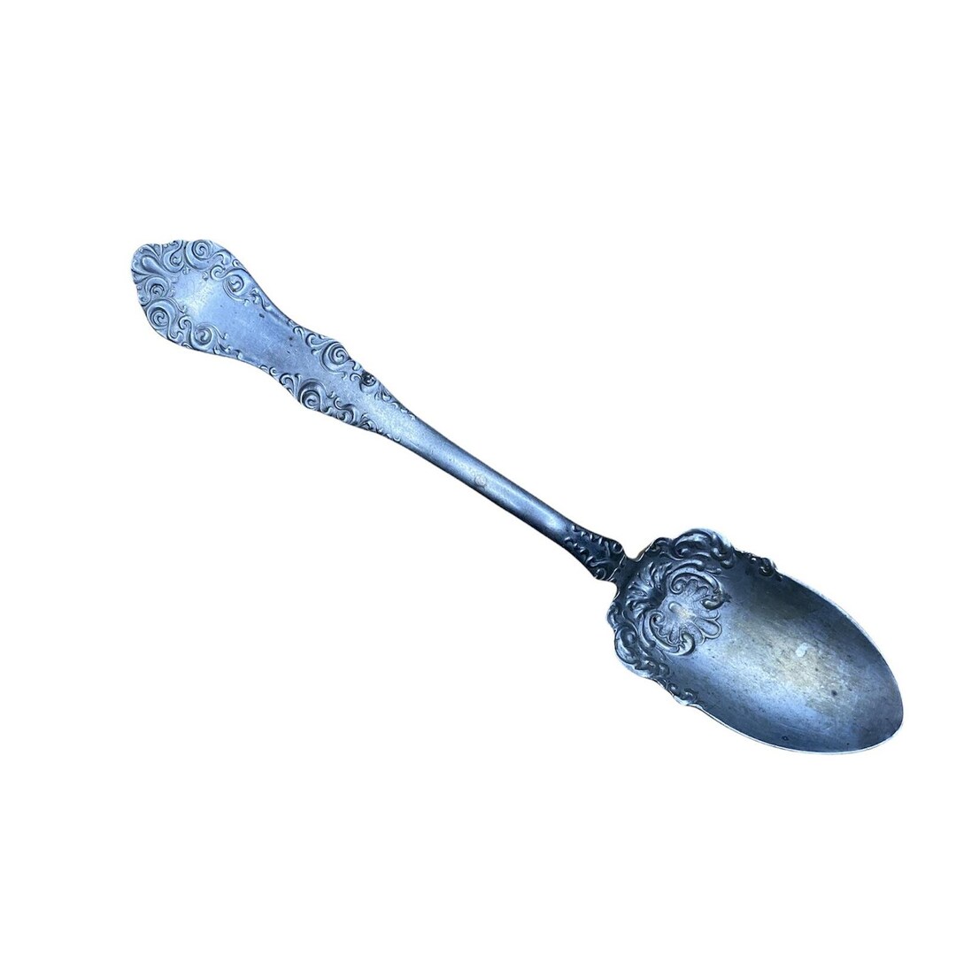 Antique Solid Silver Peru Spoon Floral Decor Handle & Bowl 18 Gram - Etsy