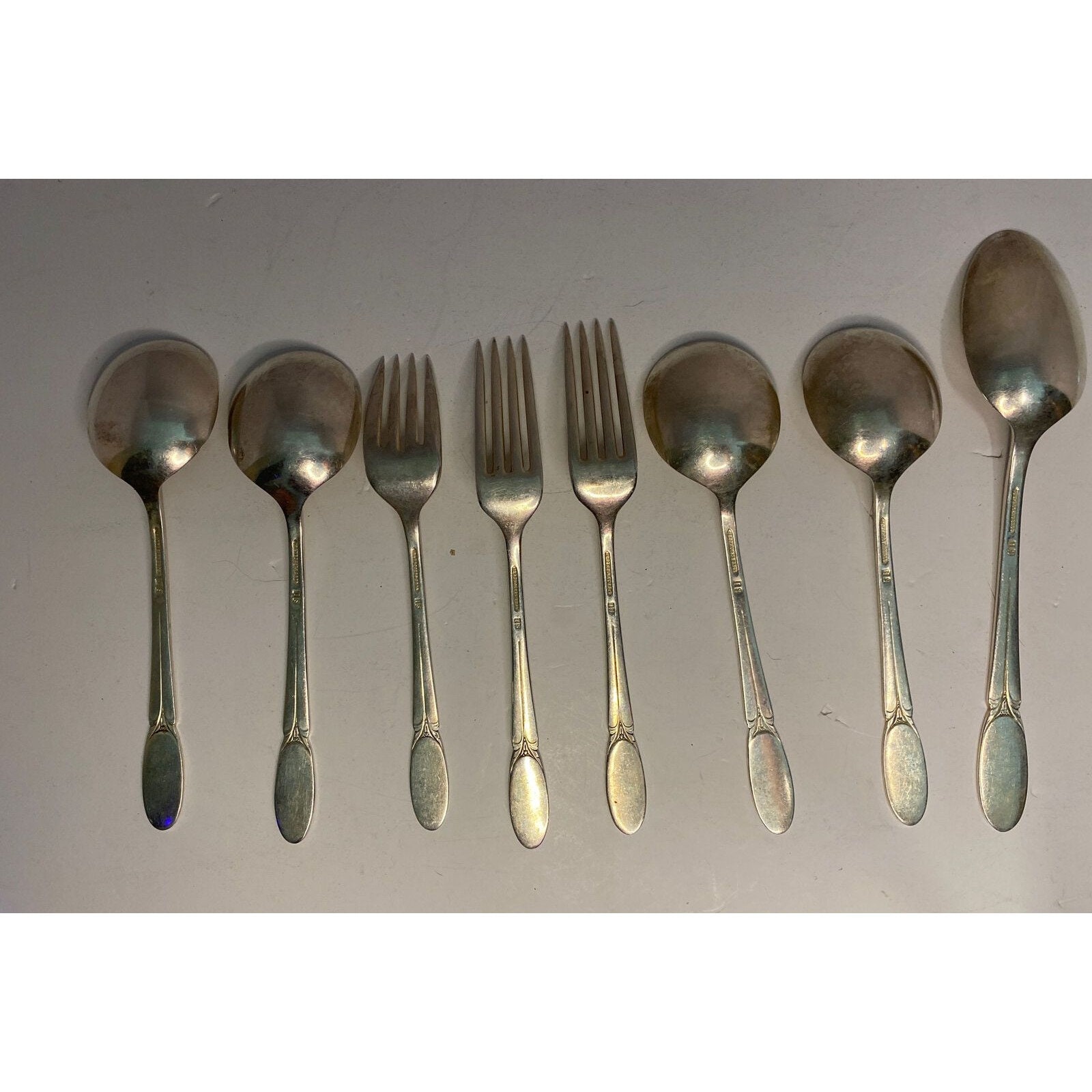 Vtg 1847 Rogers Bros Silverplate IS Replacement 8pc Set Restore ...