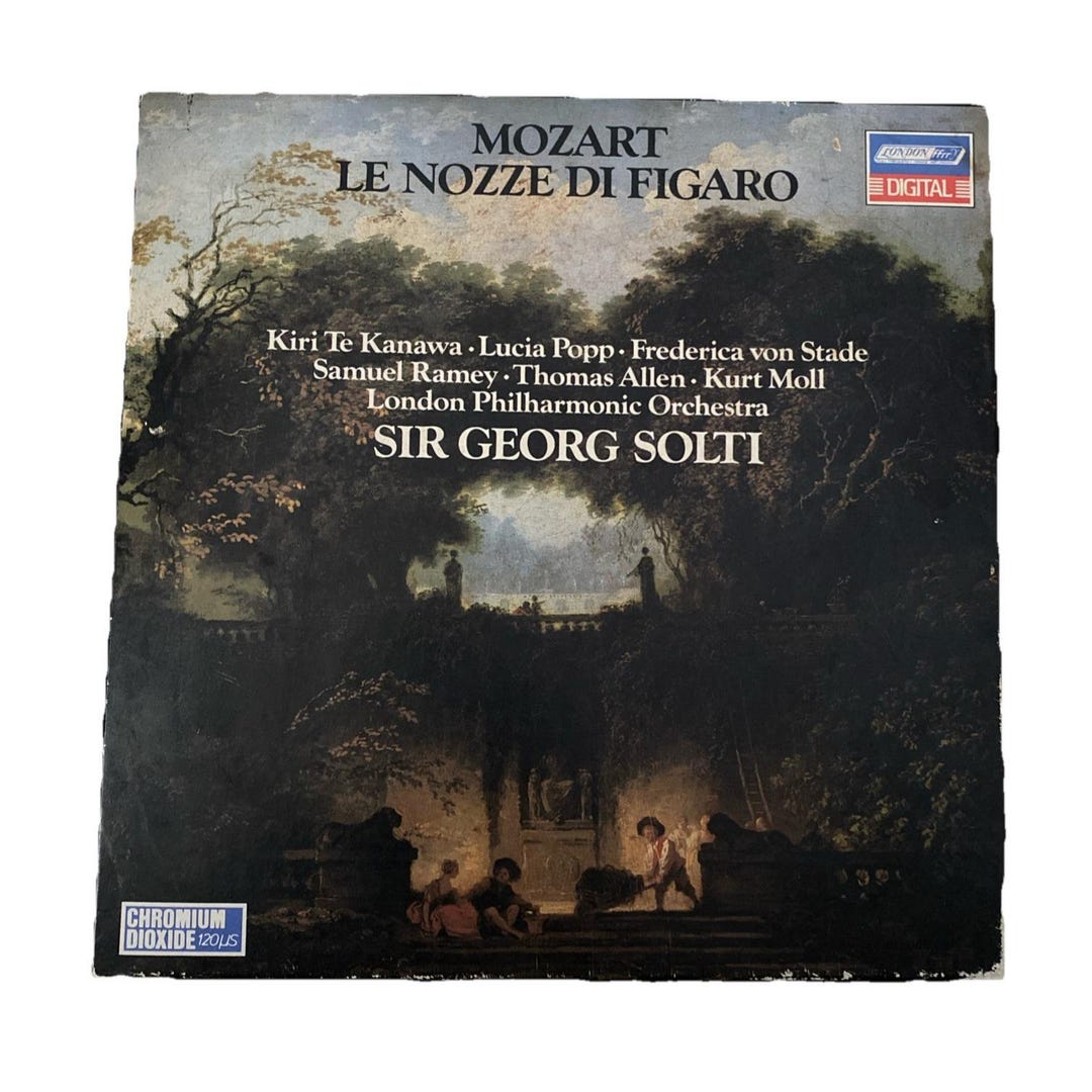 Vintage 2-cassette Boxed Set Mozart Marriage of Figaro Solti Nozze ...