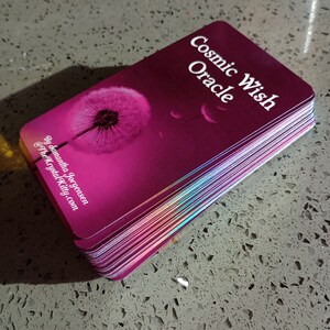 Cosmic Wish Oracle Deck 54 Card Oracle Deck Spirituality Soulmates Twin ...