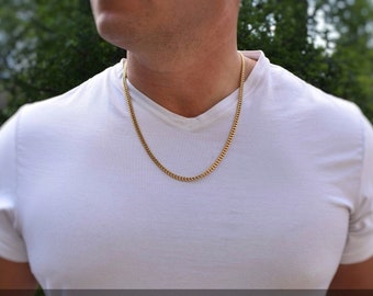 Mens Waterproof Chain Necklace - Etsy