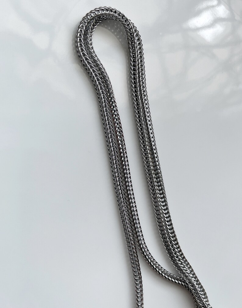 Silver Franco Chain, 3mm Franco Chain, Non Tarnishing Stainless Steel ...