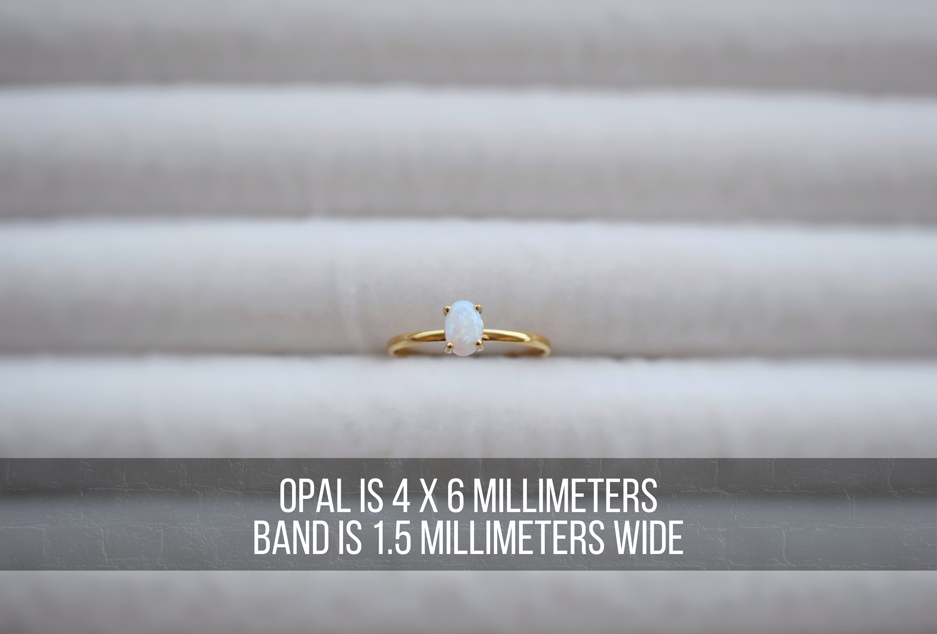 Gold Opal Ring 14k Gold PVD Ring for Women October - Etsy Canada