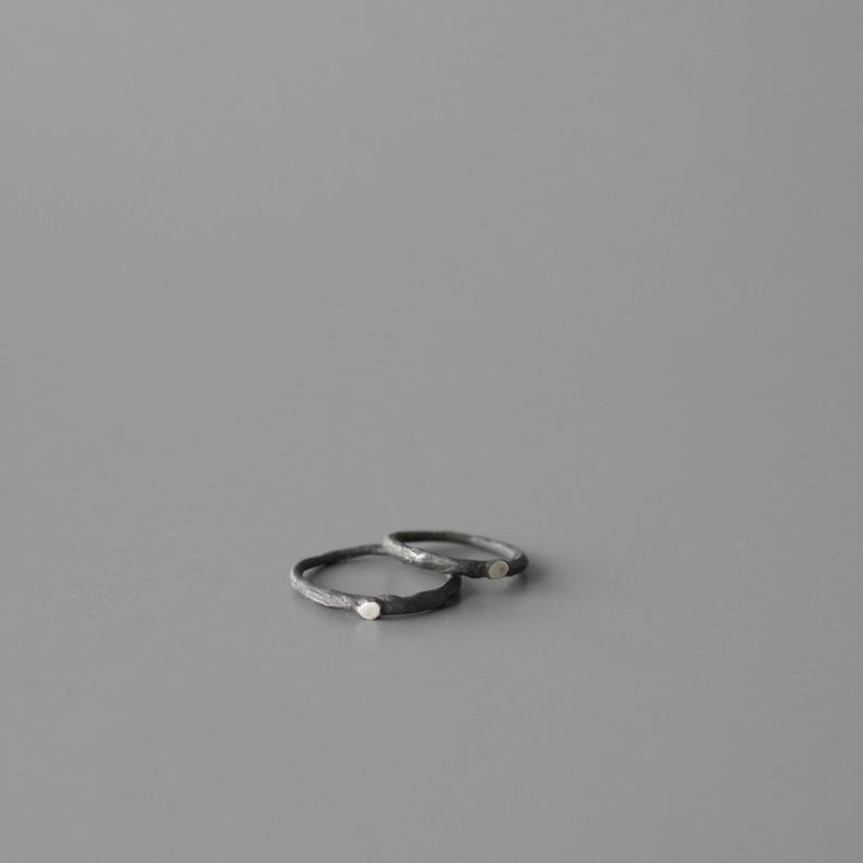 Sterling Silver Ring Darkened Silver Ring Gift for Her - Etsy