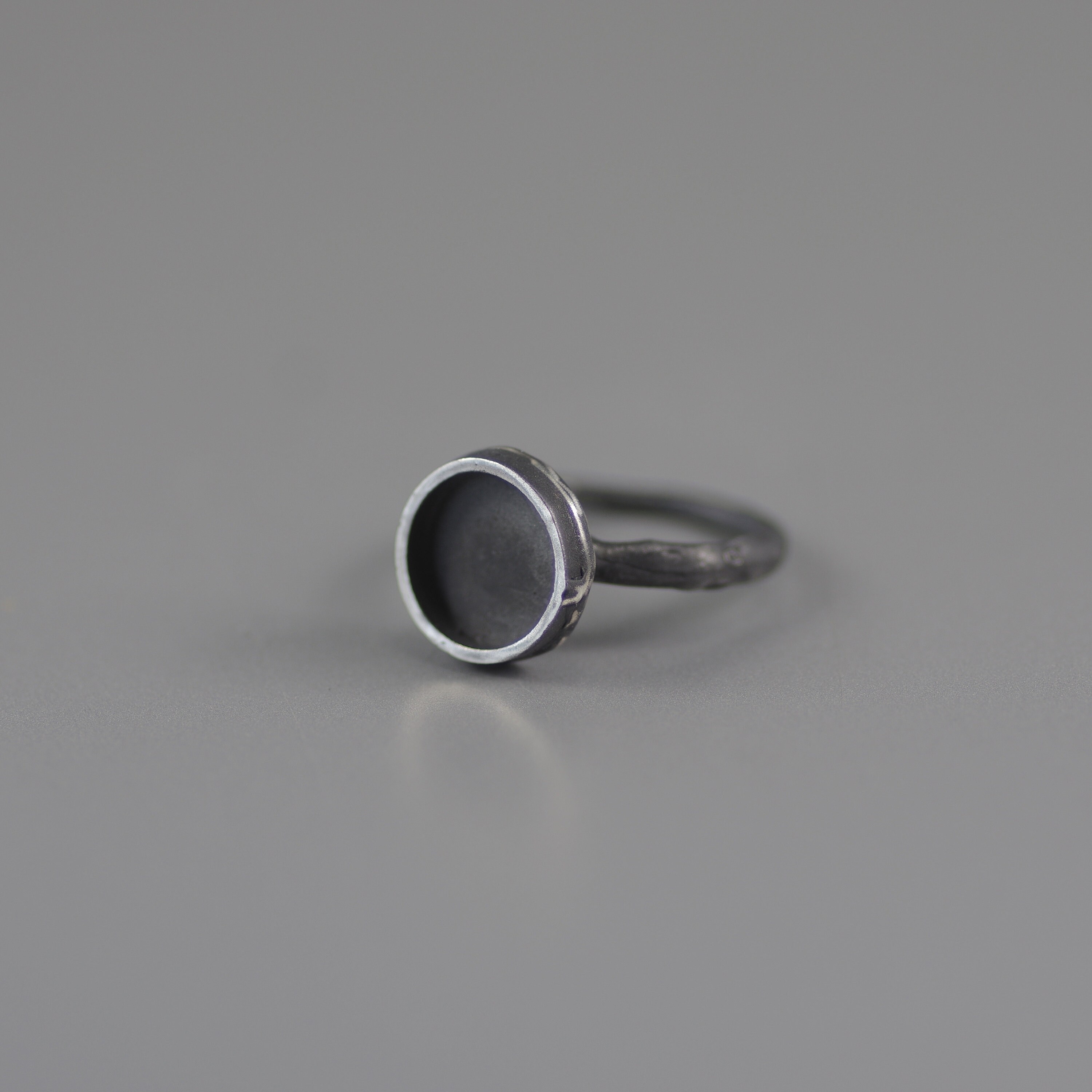 Sterling Silver Ring Darkened Silver Ring Unique Jewelry - Etsy