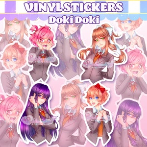 Doki Doki Literature Club Matte Stickers - Etsy
