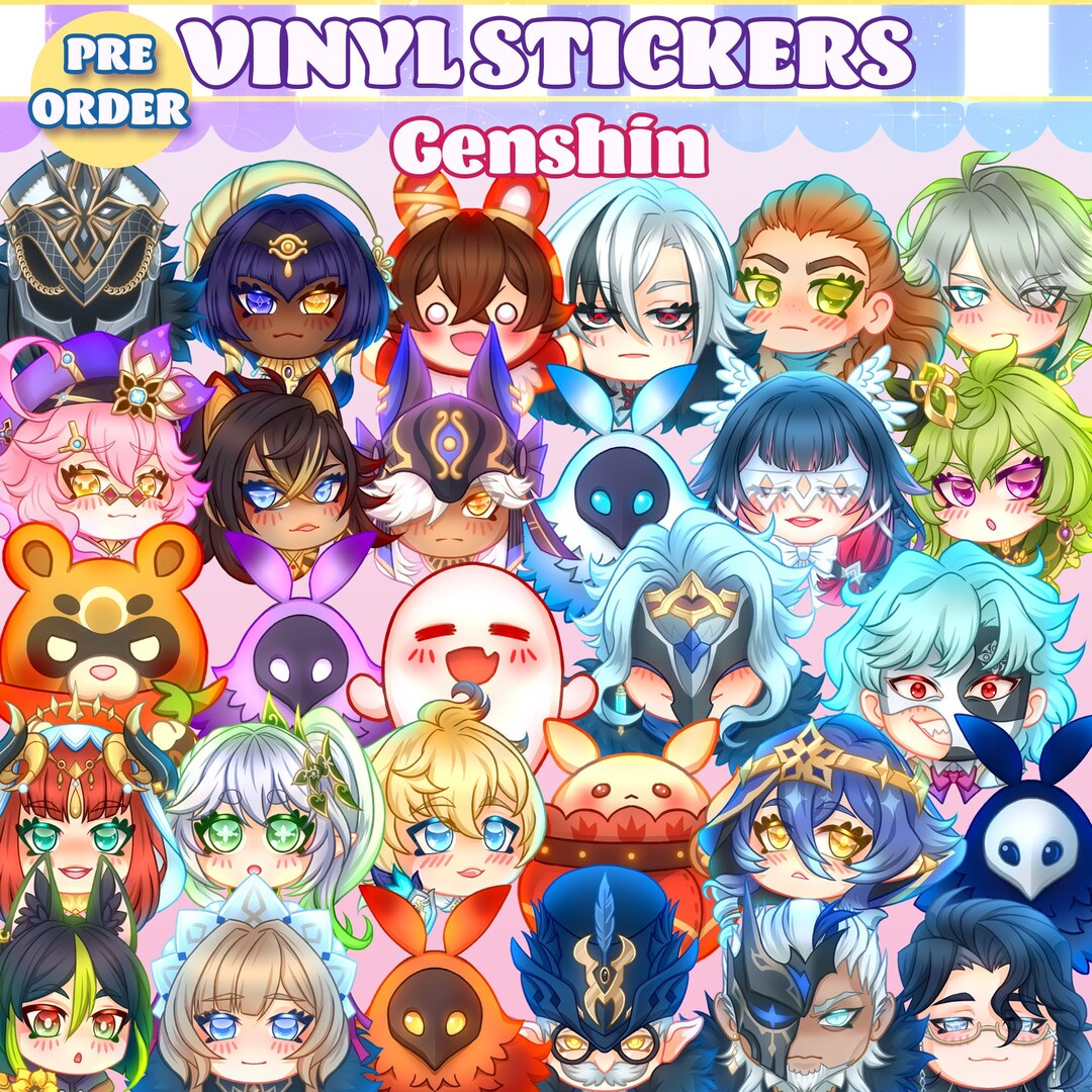 Genshin Impact Sumeru Matte Stickers - Etsy