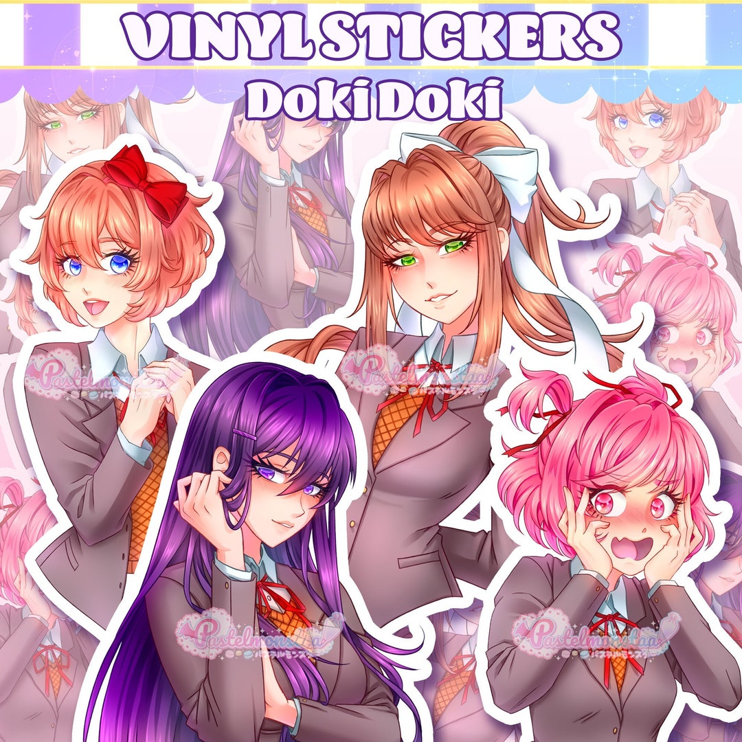Doki Doki Literature Club Matte Stickers - Etsy