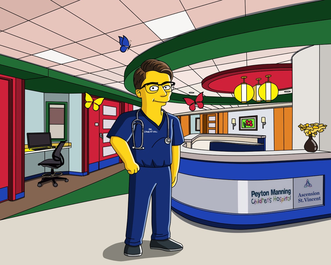 Gift ideas for doctors. Doctor's custom portrait. Gift for | Etsy