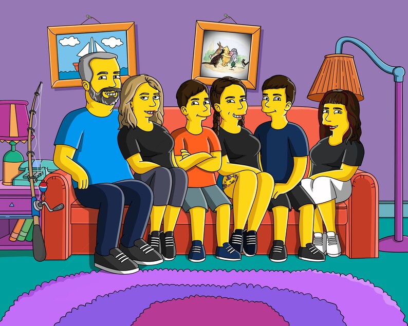 Your Own Apartment in Cartoon Style. Get Drawn on Your Home - Etsy