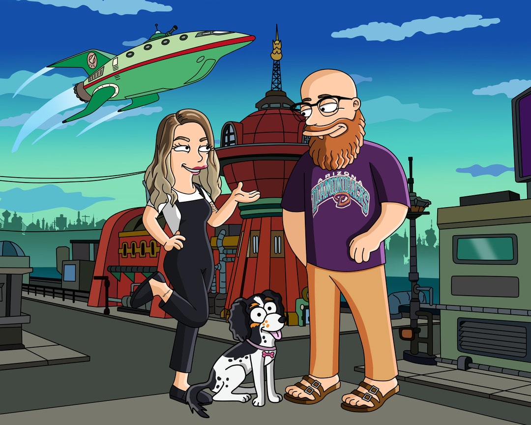 Personalized Cartoon Custom Portrait From Photo. Couple - Etsy