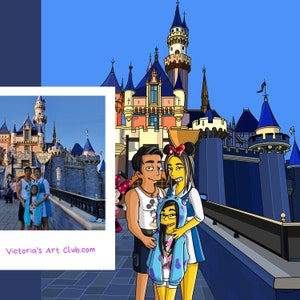 Custom Yellow Portrait With Any Custom Background Amazing | Etsy