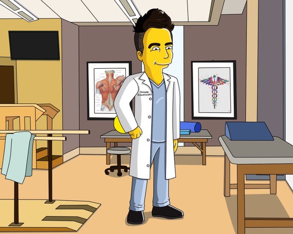 Gift ideas for doctors. Doctor's custom portrait. Gift for | Etsy