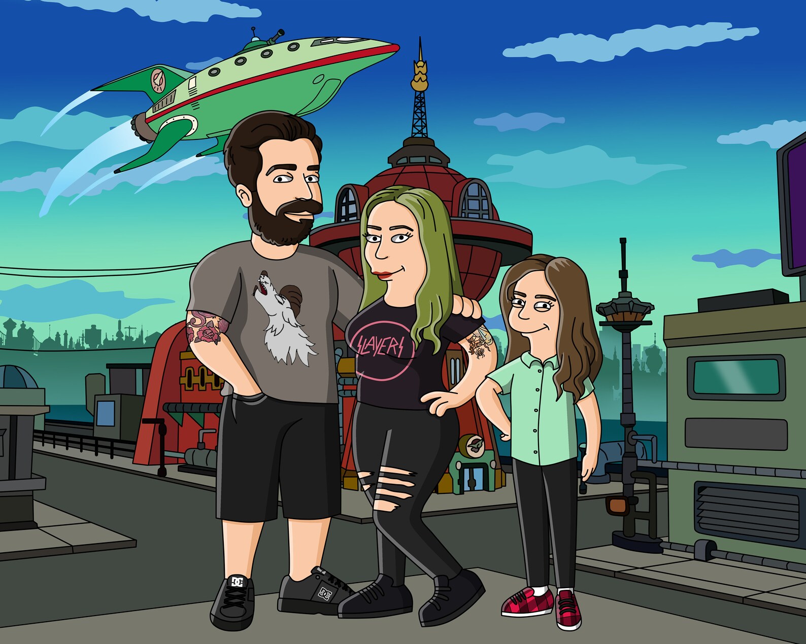 Cartoon Custom Portrait From Photo Custom Portrait - Etsy