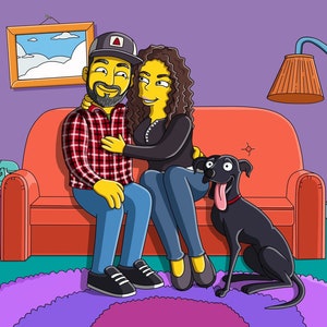 Cartoon Portrait From Photo. Sentimental Gift for Husband. Family ...