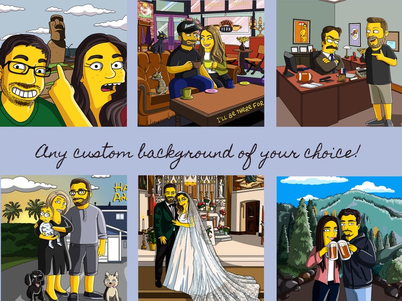 Turn Your Friends Into Yellow Cartoon Characters Custom - Etsy