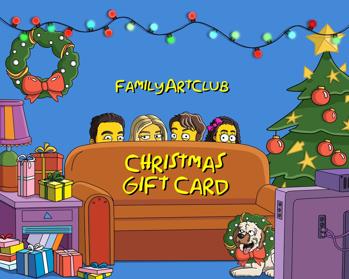 GIFT CERTIFICATE for Yellow Portrait. Christmas Gift Card. - Etsy