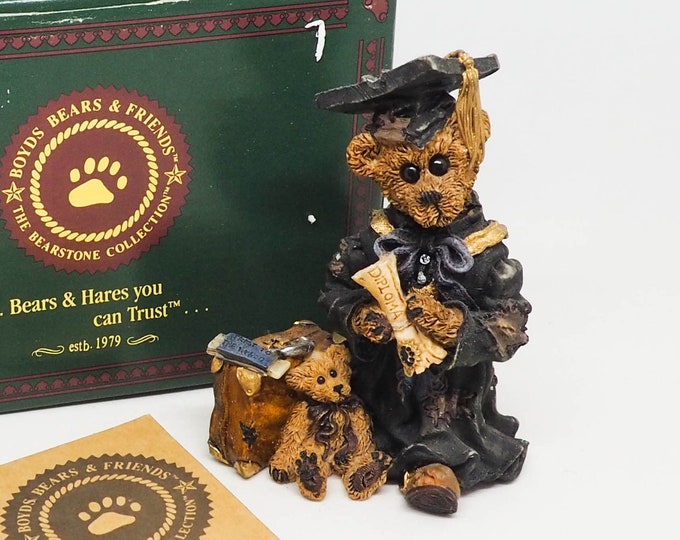 Boyds Bear Graduation Bear - Edmund the Graduate - Carpe Diem - Vintage ...