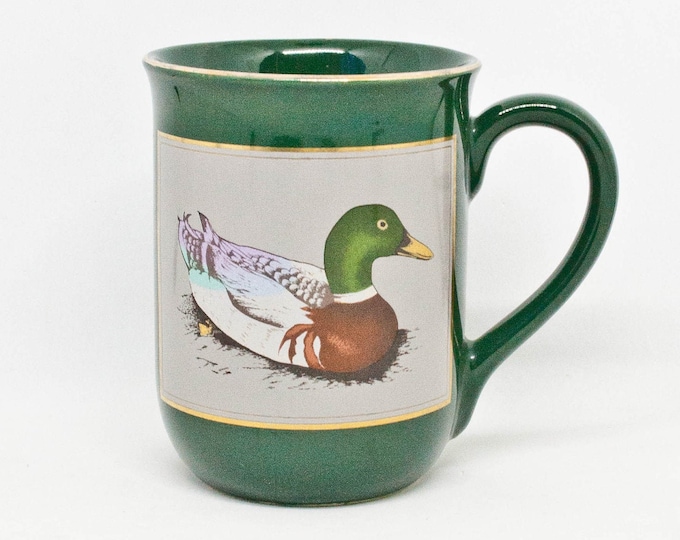 Green Otagiri Duck Mug - Mallard Duck Mug - 70s Wild Bird Mug - Vintage ...