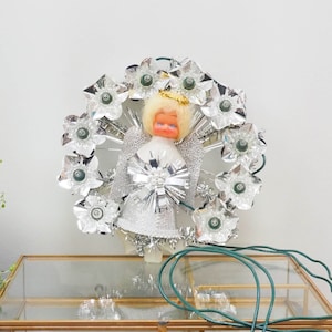 Light up Angel Garland Tree Topper Vtg Christmas Tree Ornament Vintage ...