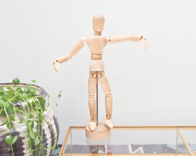 Vintage Wood Articulated Art Model Poseable 12 Human - Etsy