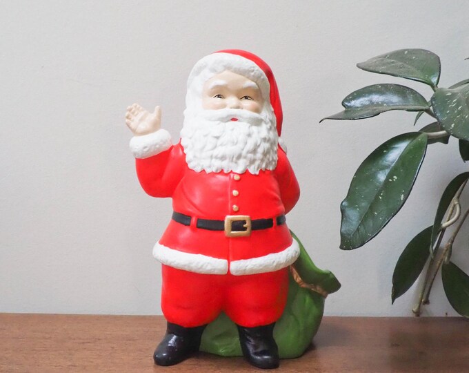 Vtg Porcelain Santa Head and Hands Christmas Craft Supply Vintage ...