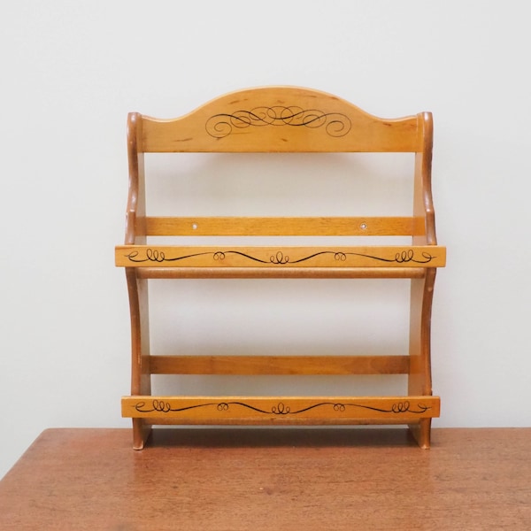 Vintage Wood Display Rack - Etsy