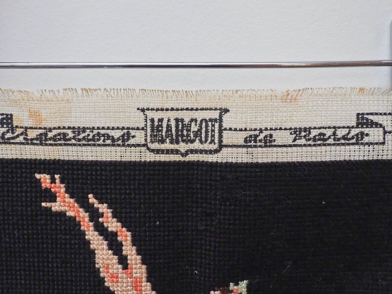 Vtg Finished Ballerina Needlepoint - Vintage Unframed Margot Ballet ...
